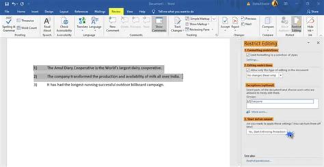 How To Protect Word Document Using Restrict Editing Feature
