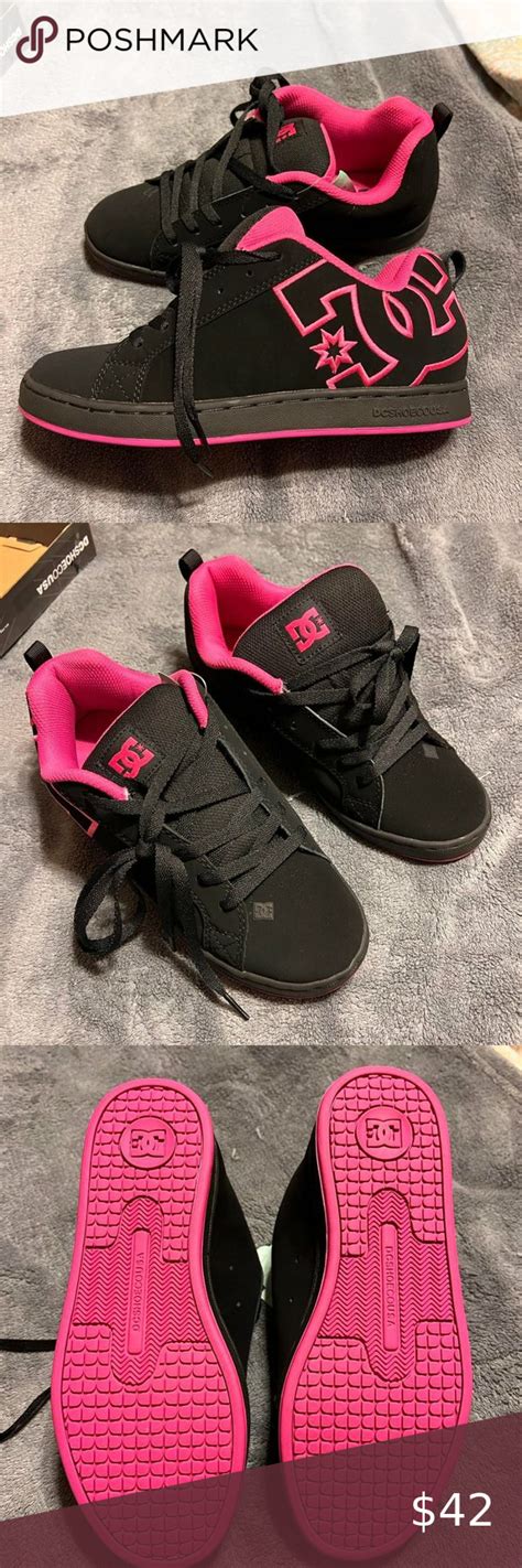 Dc Court Graffik Blackpink Size 9 Pink And Black Dc Shoes Outfit Dc
