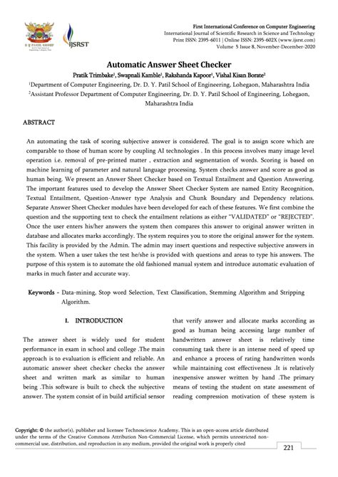 Pdf Automatic Answer Sheet Checker