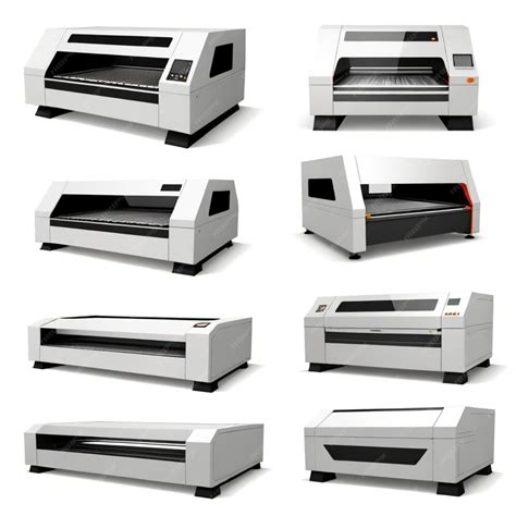 Lasercutter Vector Set White Background Isolated A High Quality Image