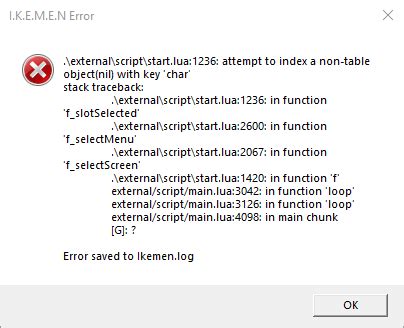 Weird Bug And Crash Regarding The Slot Parameter Issue Ikemen Engine Ikemen GO GitHub