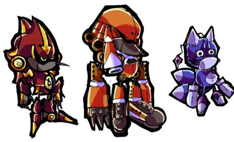 Metal Sonic Metal Knuckles And Tails Doll R Sides Tails Doll