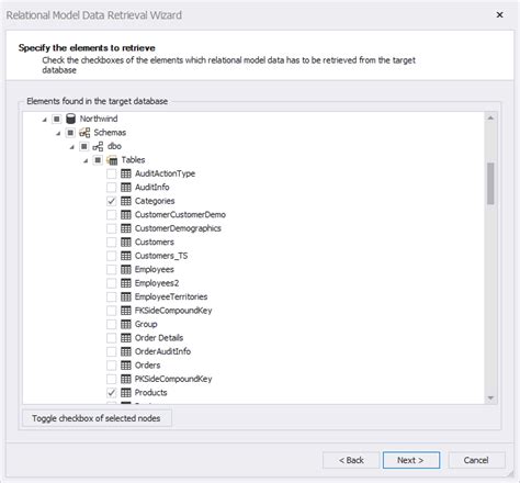 Relational Model Data Retrieval Wizard Llblgen Pro Designer V54