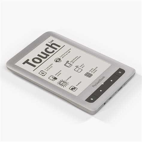 Pocketbook Touch 2 전자 책 리더 3d 모델 14 Dae Fbx Max Ma Obj Unknown Free3d