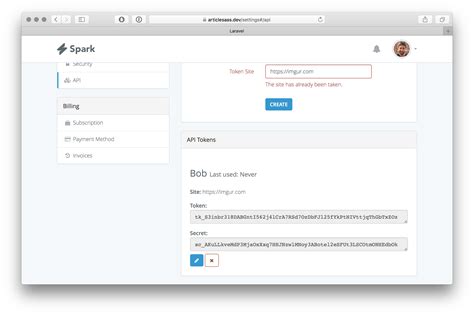 I Modified The Token Authentication In Laravel Spark