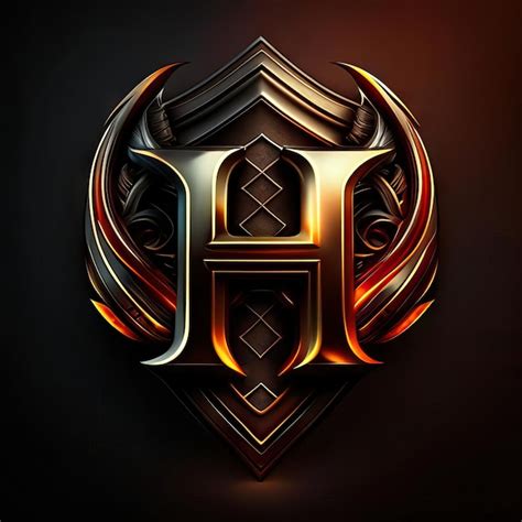 Premium Ai Image Logo Letter H