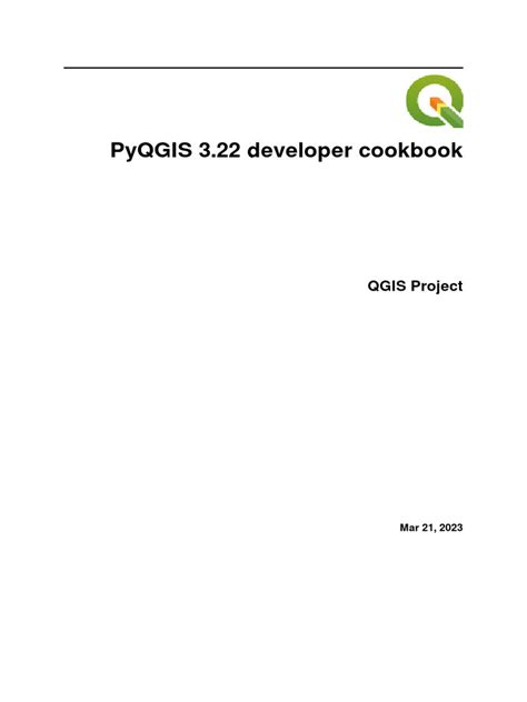 Qgis 322 Pyqgisdevelopercookbook En Pdf Library Computing