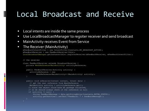Broadcast Receivers Ppt Download