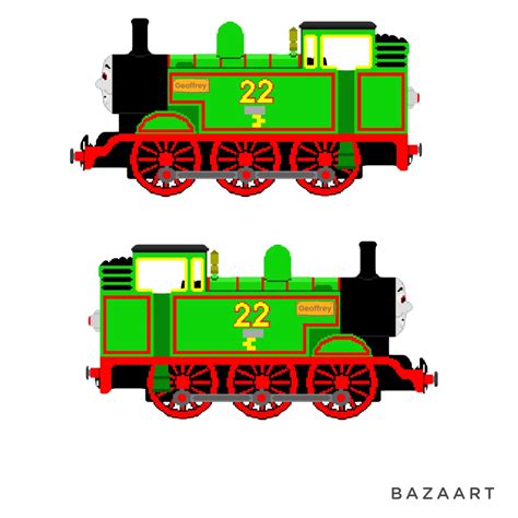 Geoffrey The Green Tank Engine Sprite Both Sides By