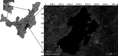 Location Of The Study Area Showing The Core Sampling Download Scientific Diagram