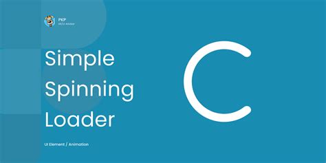 Simple Spinning Loader Loading Animation Figma