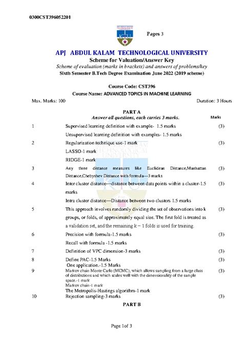 Cst396 Scheme 1 Question Paper 0300cst39605220 1 Pages 3 Page 1 Of