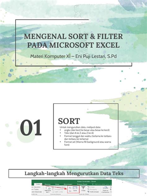 Sort Dan Filter Excel Pdf