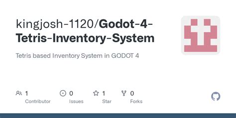 github kingjosh 1120 godot 4 tetris inventory system tetris based