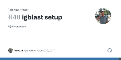 Igblast Setup · Issue 48 · Teichlabtracer · Github