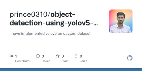 Github Prince0310object Detection Using Yolov5 On Custom Dataset I