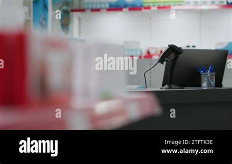 Healthcare Retail Store With Pharmaceutical Products And Medicine On