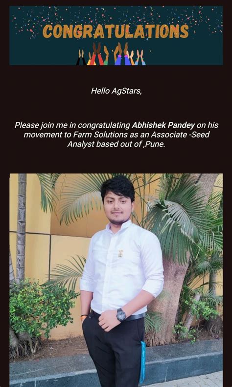 abhishek kumar pandey on linkedin agriculture promation seedtesting