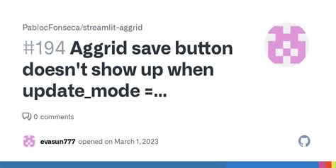 aggrid save button doesn t show up when update mode gridupdatemode