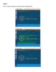Lab Docx Lab Task Basic Encryption And Decryption Using OpenSSL This Is The Encrypted