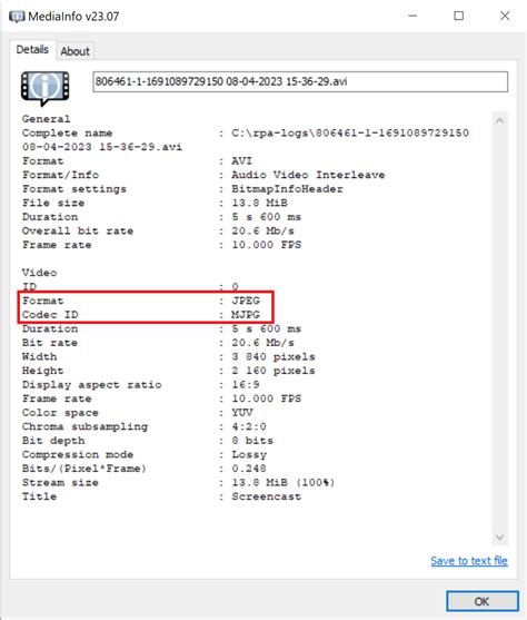 Start Recording Activity Always Use Mjpg Codec Despite X264 Is Selected