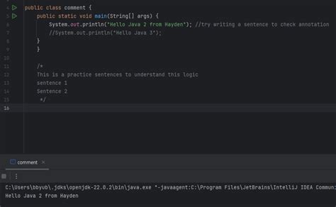 [java] ‘the first steps in java with code on the inflearn — section1