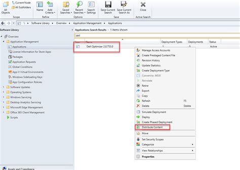 how to deploy and install dell optimizer using sccm configuration