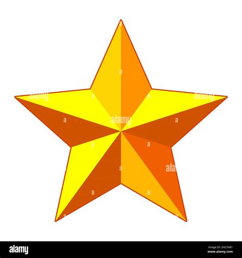 Abstract Golden Five Pointed Star Illustration Stock Vector Image Art Alamy