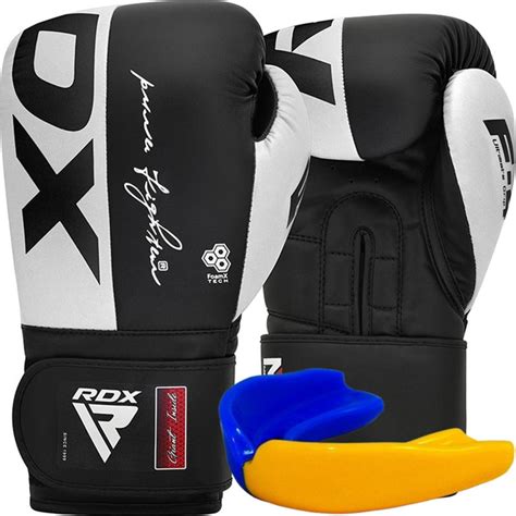 Боксерские перчатки Rdx F4 Boxing Sparring Gloves Hookandloop 10 унций капа в комплекте White