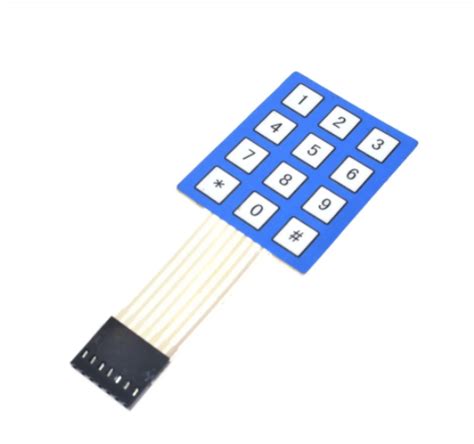 3x4 Matrix Array Membrane Switch Keypad 12 Key 43 4x3 Keyboard 34