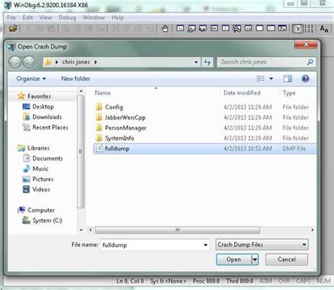 Jabber For Windows Crash Dump Analysis With The Windbg Tool Cisco