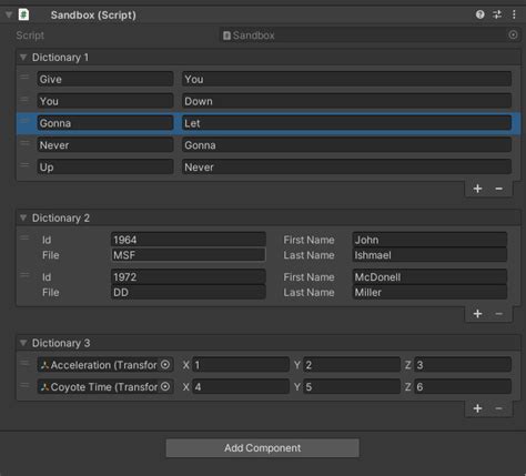 Made A Dictionary That You Can Edit In The Inspector And Thought Some Of You Might Like It Link