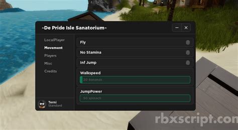 De Pride Isle Sanatorium GUI No Ragdoll No Fall Damage Scripts RbxScript