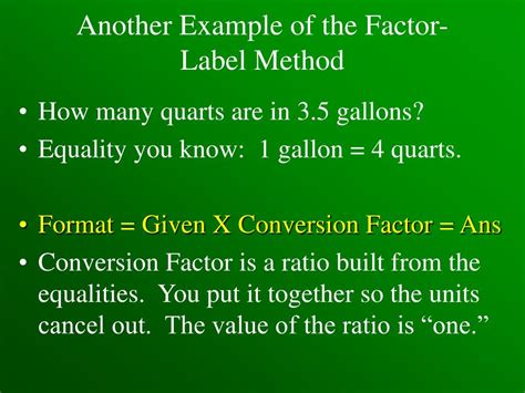 PPT Factor Label Method PowerPoint Presentation Free Download ID 4492007