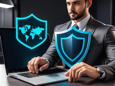Premium Photo Cyber Security Protection For Safety Computer Network