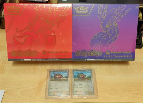 Pokemon TCG Scarlet Violet Center ETB Promos Set Of 2 NEW Hobbies Toys Toys Games On