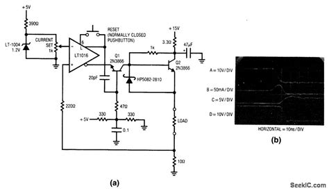 12 ns circuit breaker using a comparator signal processing circuit