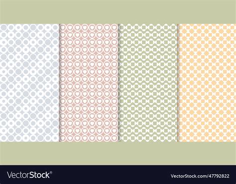 Set Of Minimal Geometric Texture Seamless Patterns
