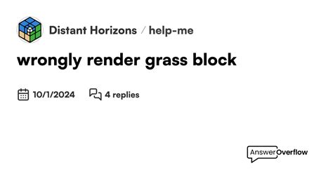 Wrongly Render Grass Block Distant Horizons