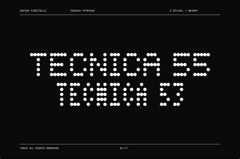 Tecnica Free Dot Matrix Display Font Behance