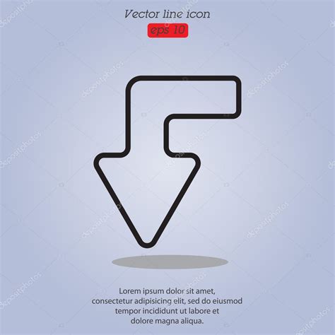 화살표 아이콘의 디자인 스톡 벡터 ©ppvector 125824880