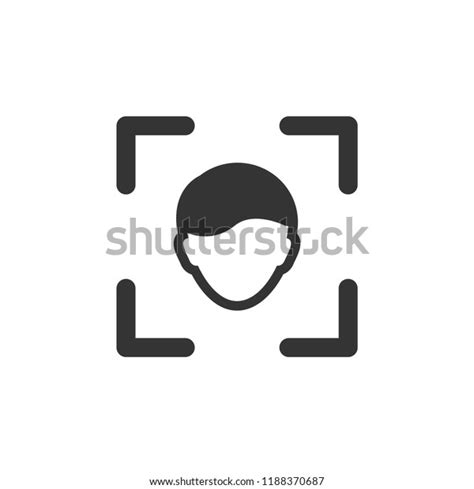 Camera Face Detection Icon Stock Vector Royalty Free 1188370687