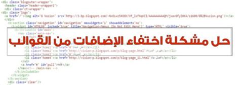 حل مشكلة اختفاء الإضافات من مدونات بلوجر مدون محترف