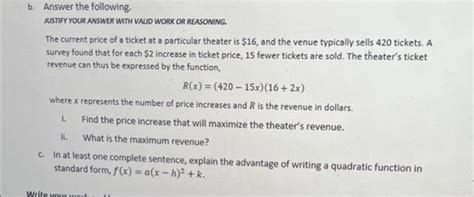 Solved I Am Stuck On B And C And Need Work Written Out Im