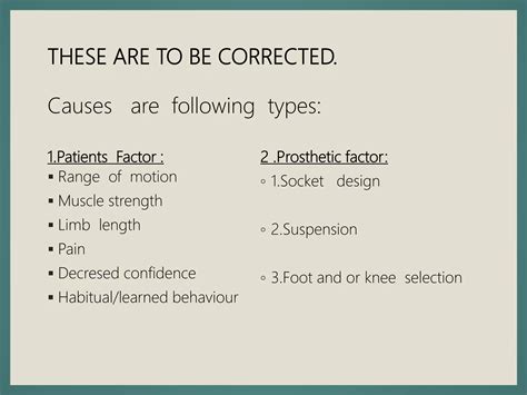 Prosthetic Gait Deviation Pptx