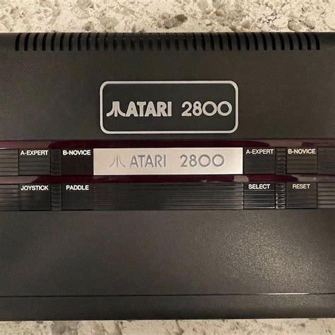 Atari 5200 Cartridge Slot Dust Cover Black And Silver Logo And Text Etsy