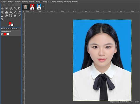 Gimp基础大头照换色及美化 Gimp调整一寸照片背景色 Csdn博客