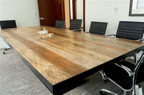 Reclaimed Wood Conference Table Porter Barn Wood