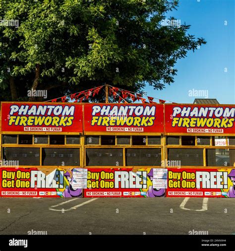 A Legal Fireworks Stand In Modesto California Usa For The Fourth Of