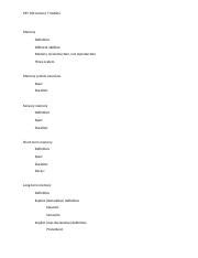 Understanding Memory: Key Concepts and Theories in PSY 102 | Course Hero